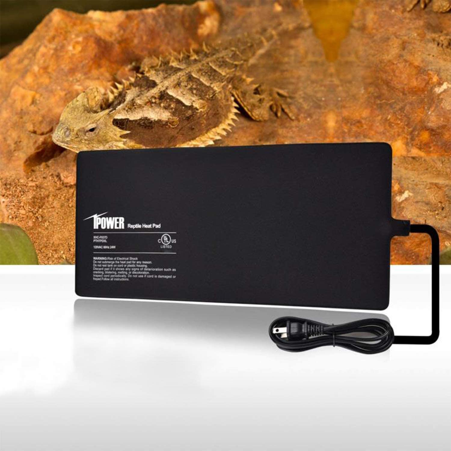 iPower 8 by 12-Inch Reptile Heat Mat Under Tank Heater Terrarium ...